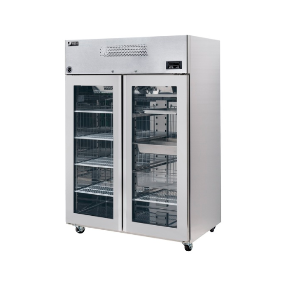 Fresh / KTM-45FG2 / Double Glass Door Refrigerator / 163kg W1280xD801x